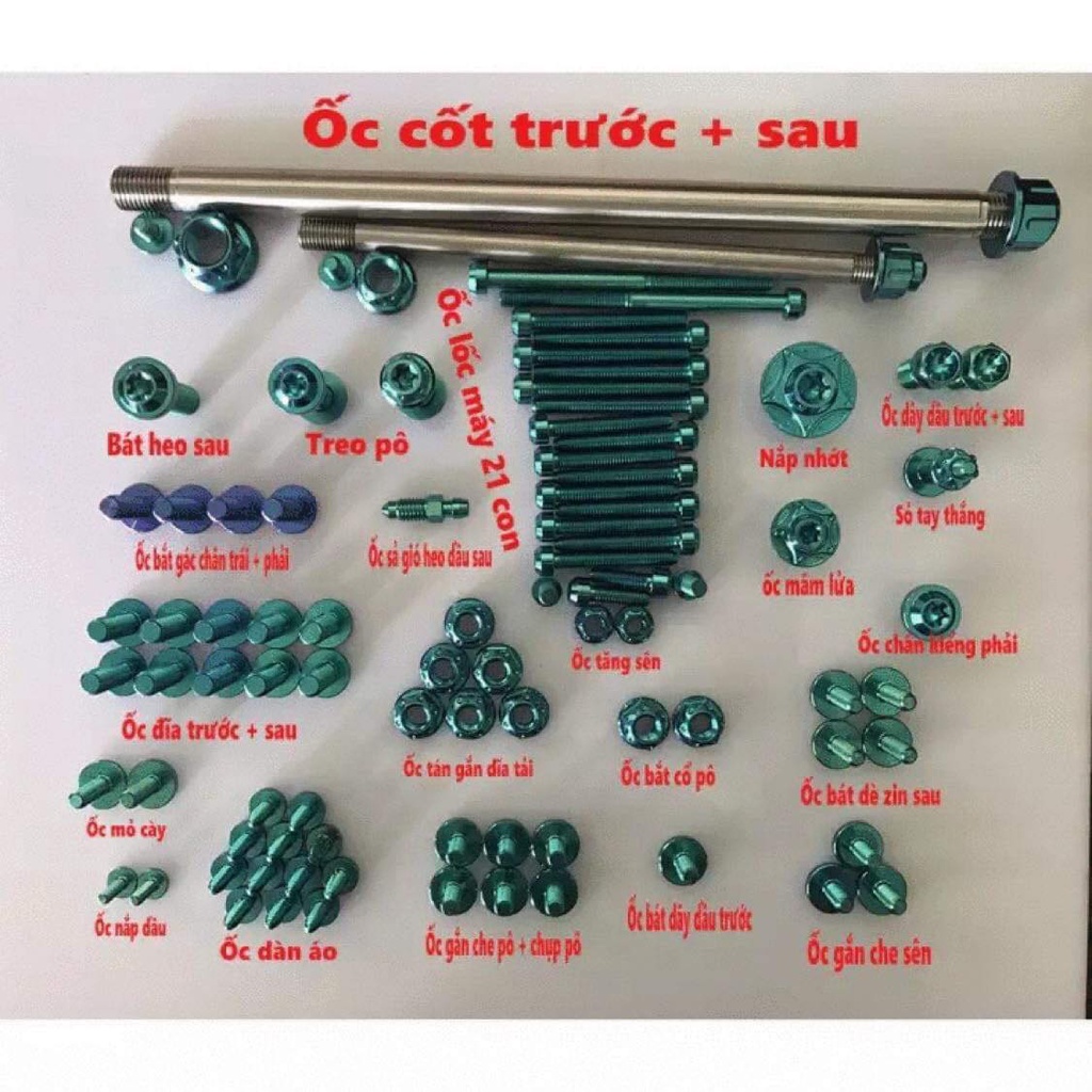 Combo Full Xe Ex150 Ex155 Ex10 Ex11 Ex135 ốc Titan Gr5 | Shopee Việt Nam