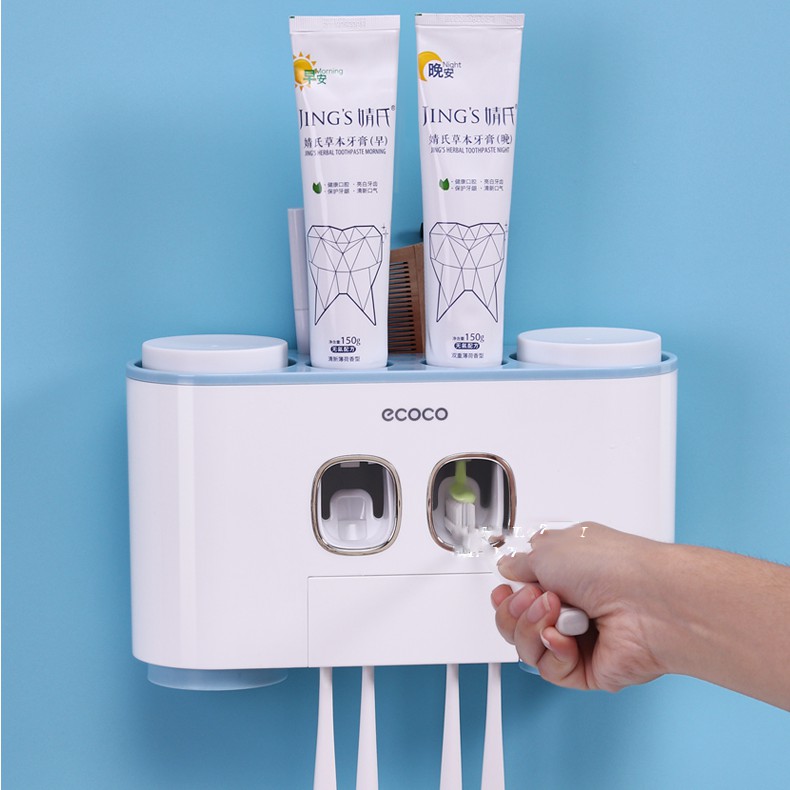 Bộ dụng cụ 2 nhả kem kèm 4 cốc ECOCO E1802 | Shopee Việt Nam