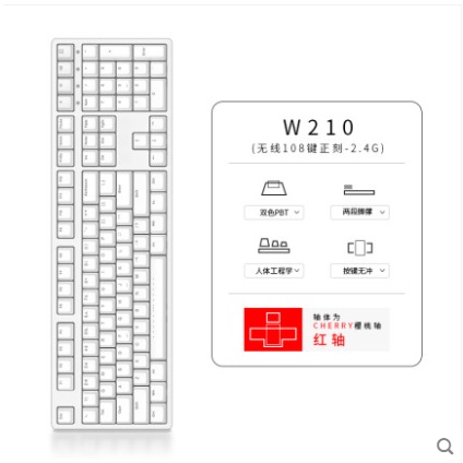 [PRE-ORDER]Bàn phím cơ iKBC W210 WIRELESS - BLACK EDITION | Shopee Việt Nam