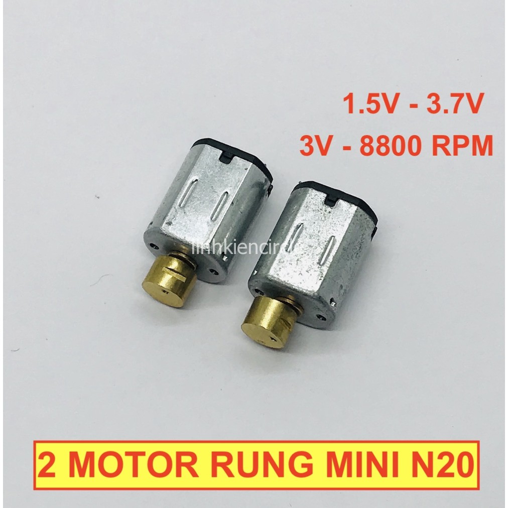2 Motor rung mini N20 điện áp 1.5V - 3.7V dòng 370mA - LK0312 | Shopee ...