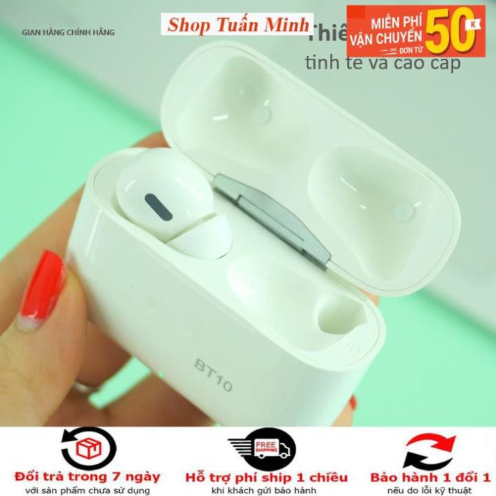 Tai nghe Bluetooth mini không dây 5.0 BT10 cảm biến vân tay cao cấp, dùng cho tất cả dòng điện ...