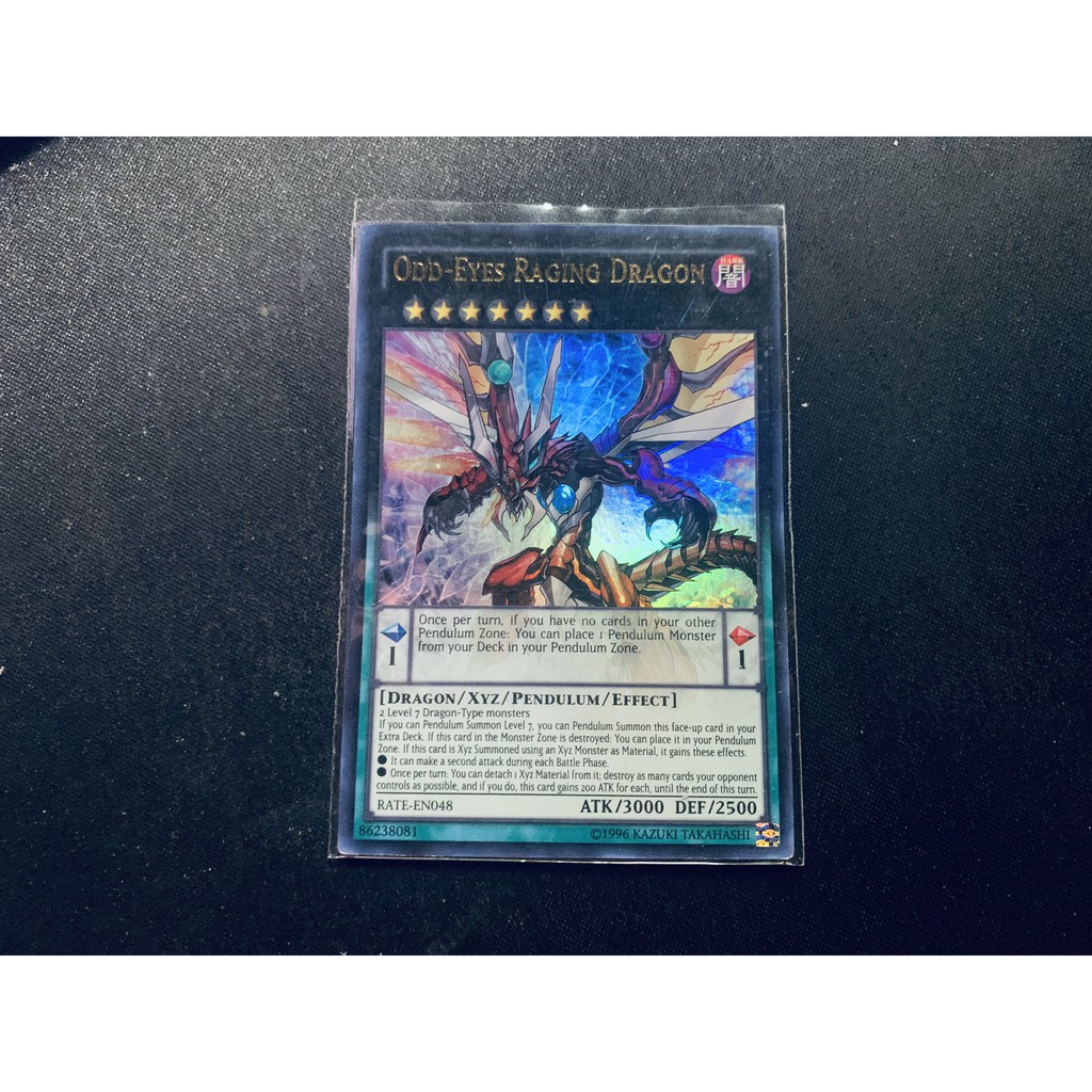 Thẻ Bài Yugioh Chính Hãng Odd-Eyes Raging Dragon - RATE-EN048 | Shopee ...