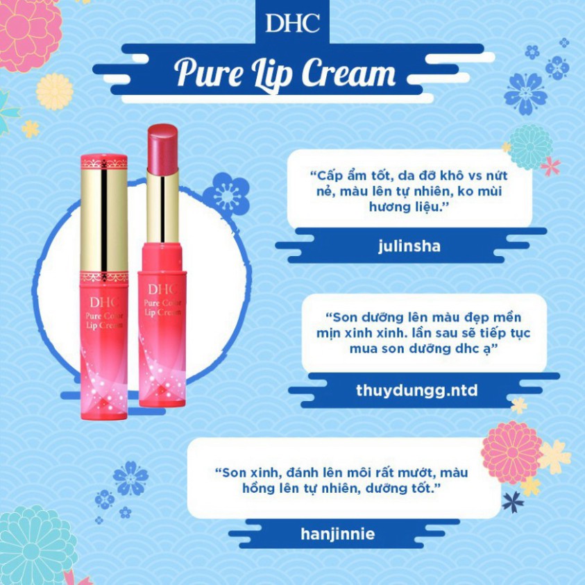 Son Dưỡng DHC Có Màu Pure Color Lip Cream 1.4G - 1989Store Phân Phối Chính Hãng P2 | Shopee Việt Nam