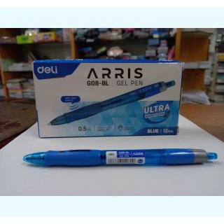 Bút Gel Bấm Deli ARRISE EG08-BL Ngòi 0.5mm viết siêu êm | Shopee Việt Nam