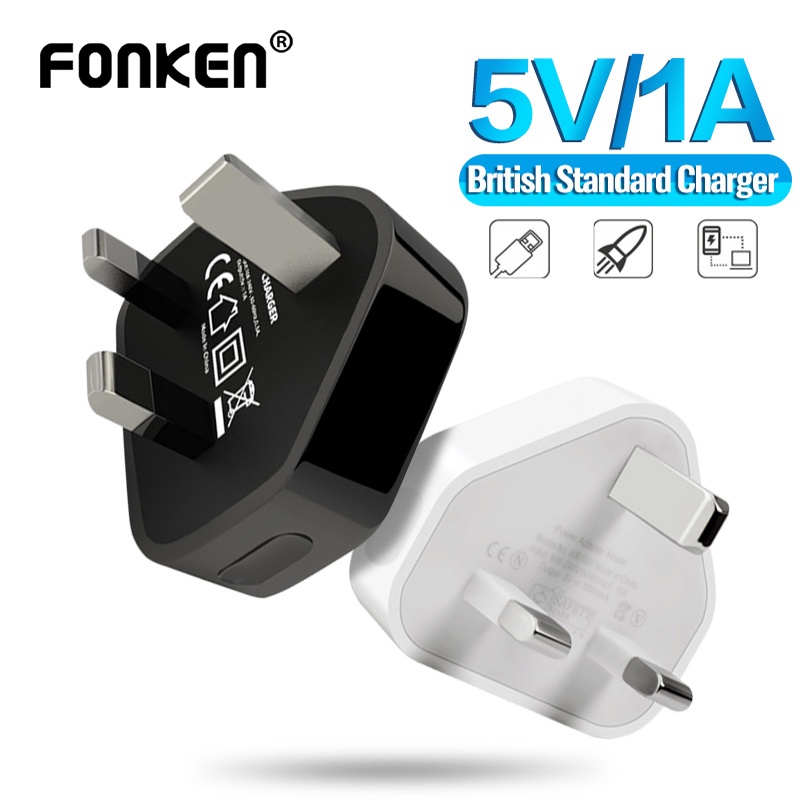 Củ sạc nhanh FONKEN thông minh 5V 1A cổng USB ba chân dành cho máy tính bảng PC | Shopee Việt Nam