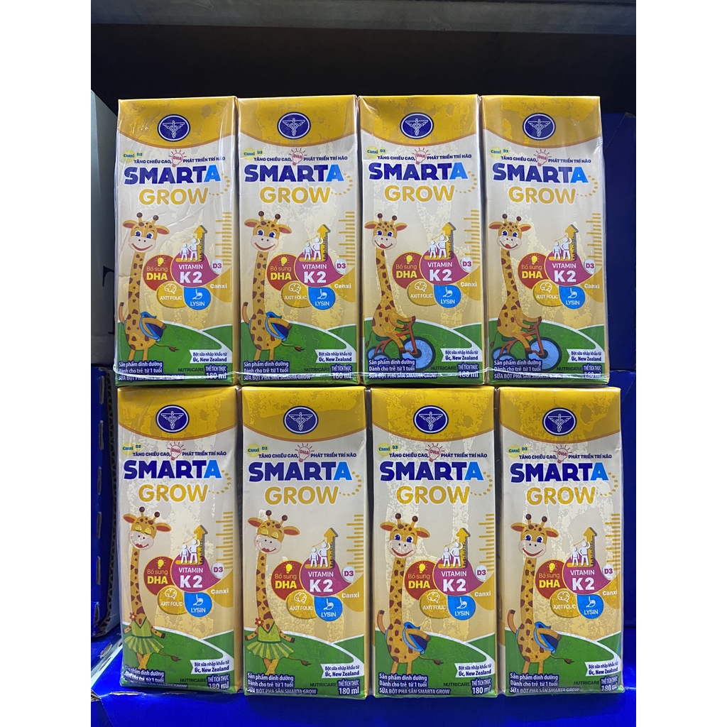 LỐC 4 HỘP SỮA PHA SẴN SMARTA GROW+ 180ML | Shopee Việt Nam
