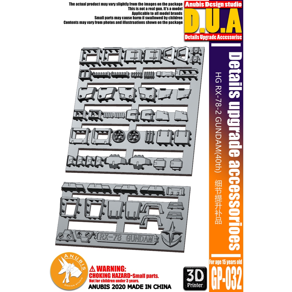 PHỤ KIỆN MOD - CHI TIẾT NHỰA MÔ HÌNH IN 3D CHO MÔ HÌNH HG 1/144 RX-78-2 - GP032 | Shopee Việt Nam