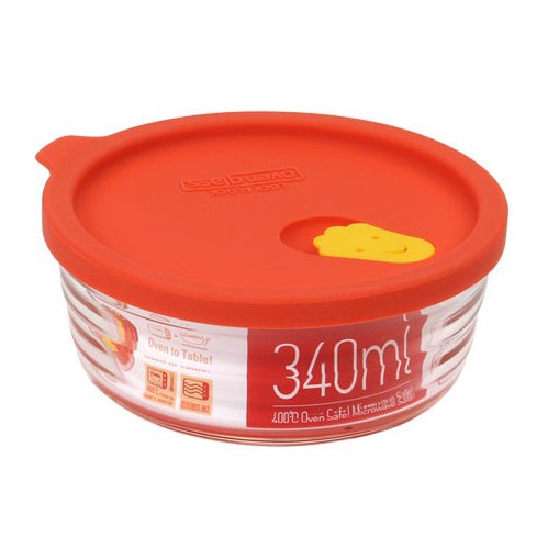 Hộp thủy tinh chịu nhiệt Lock & Lock Wave Steam Hole LLG751- 340 ml ...