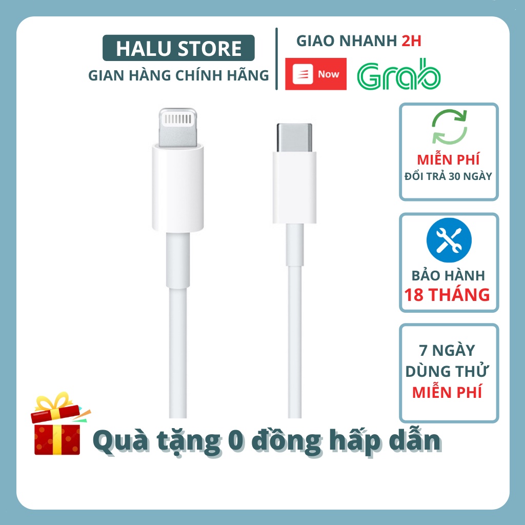 Dây cáp sạc nhanh IP18w 20w 1m táo cho IP8 plus X Xs Xr 11 12 Pro Max ...
