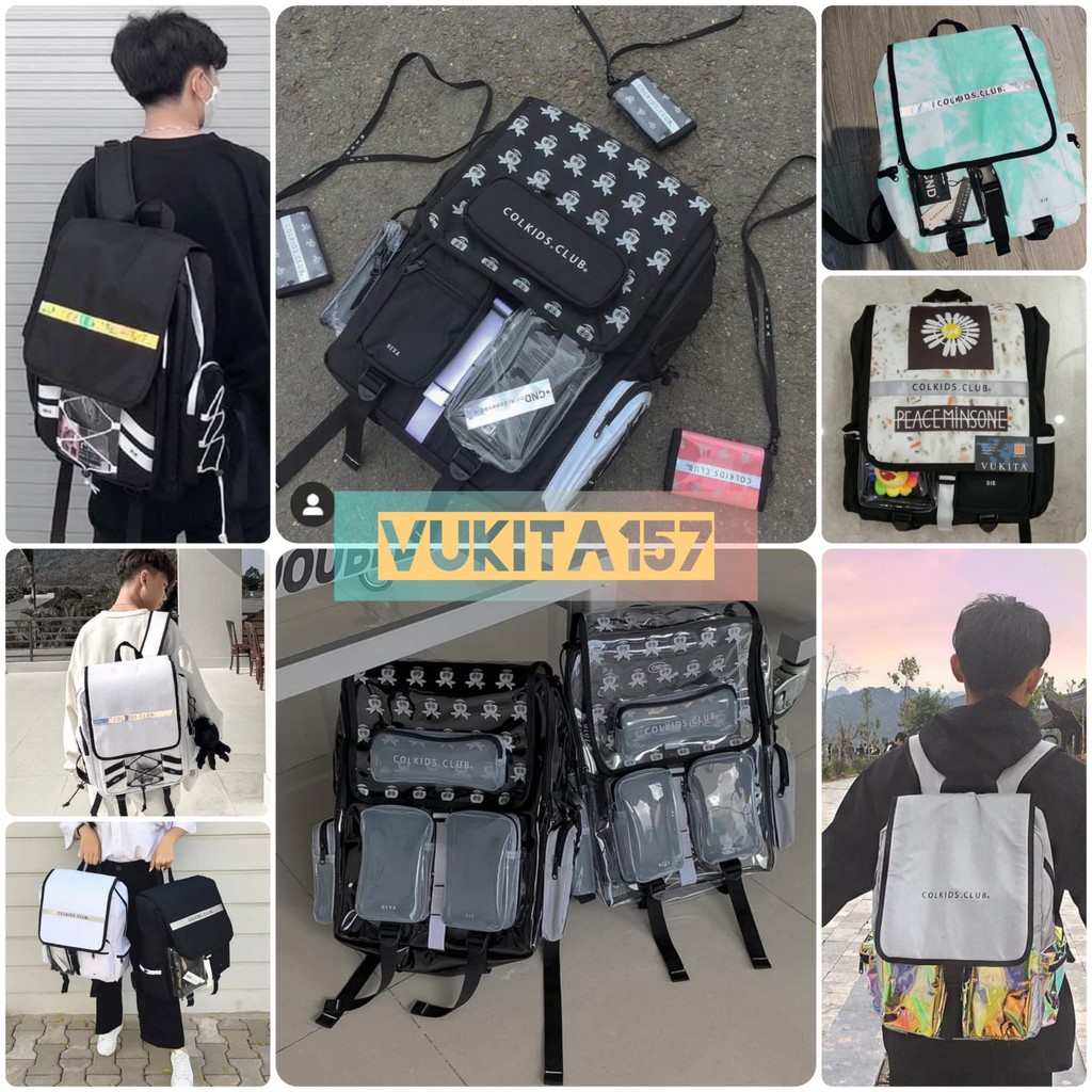 Balo Colkids CND SS4 - SS3 - SS5 - Hologram - Xanh Loang - hoa cúc (nam ...
