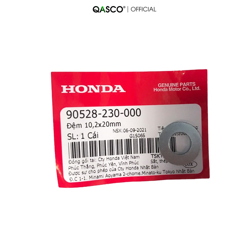 Đệm HONDA cỡ 10,2x20mm QA(90528230000) _( 946) | Shopee Việt Nam