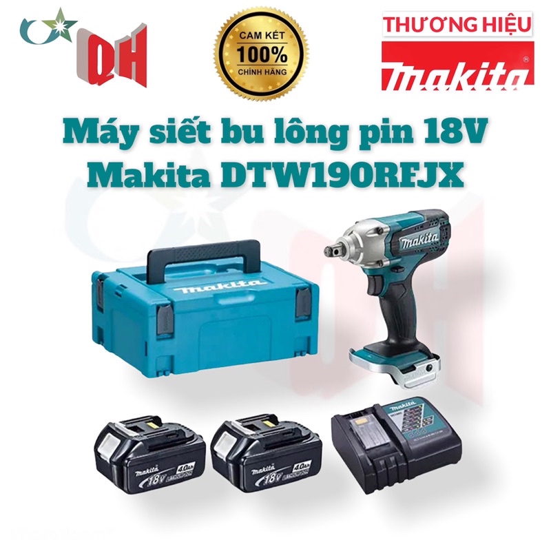 Máy siết bu lông dùng pin 18V Makita DTW190RFJX - HÀNG CHÍNH HÃNG ...