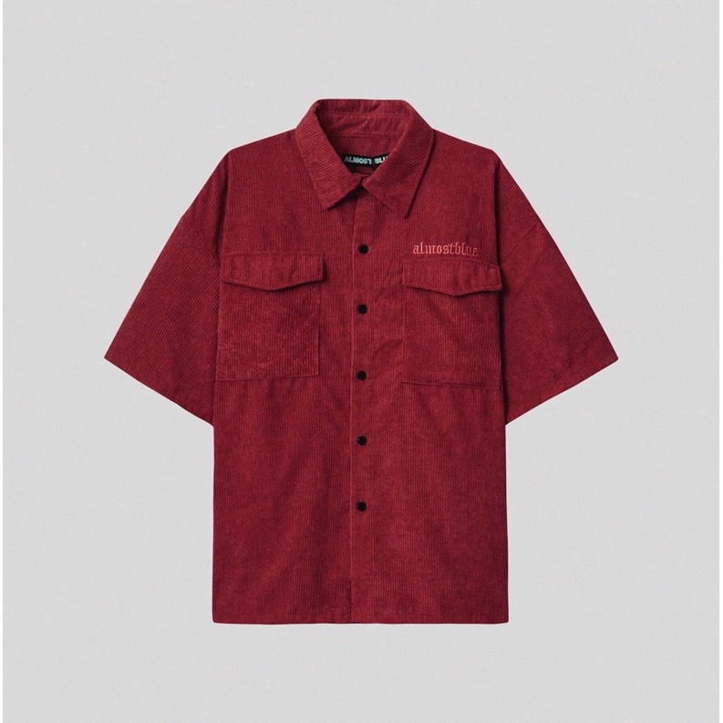 Áo Sơ Mi Nhung Đỏ Bluko Wine Kate | Shopee Việt Nam