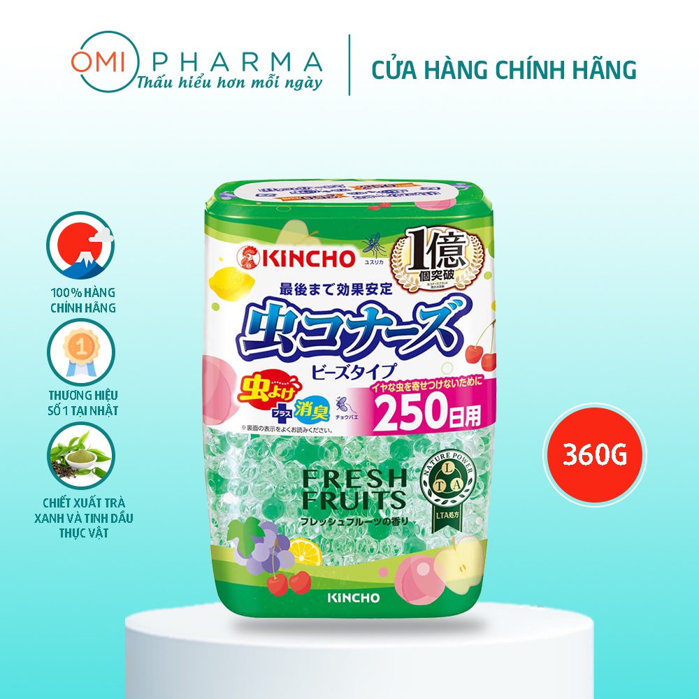 Hộp Làm Thơm Phòng Và Đuổi Muỗi Kincho Dạng Hạt 250 Ngày (Hương Trái Cây) | Shopee Việt Nam