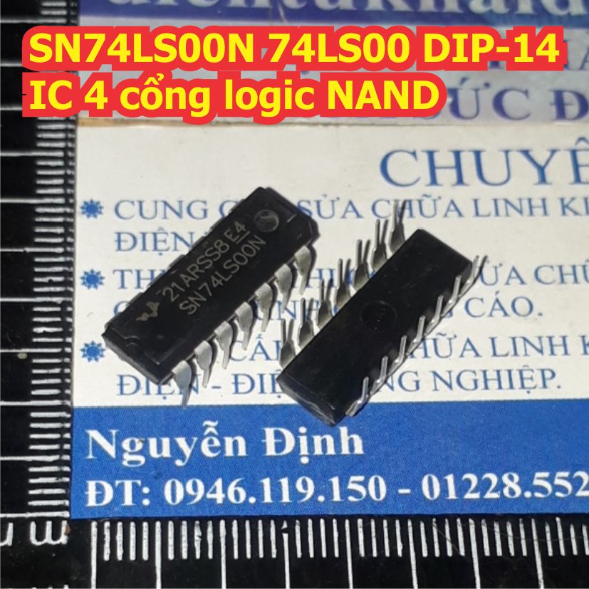 5 con SN74LS00N 74LS00 DIP-14 IC 4 cổng logic NAND kde8391 | Shopee ...