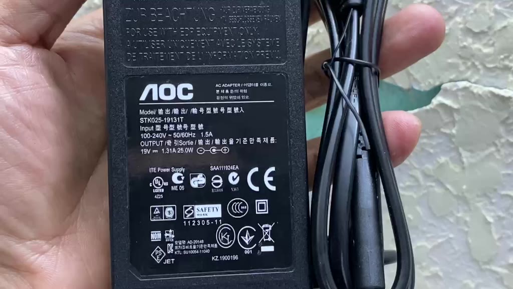 Adapter nguồn màn hình AOC 19V 1.31A chính hãng | Shopee Việt Nam