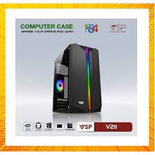 Vỏ Case máy tính VSP Gaming V211 Led V211 B | Shopee Việt Nam
