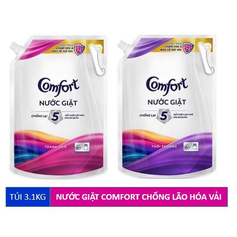 Nước Giặt Comfort Dưỡng Vải Thanh Lịch & Thời Thượng Túi 3.8KG ( MỚI ...