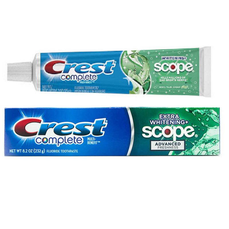Kem đánh răng Crest complete Extra Whitening Scope Advanced Freshness ...