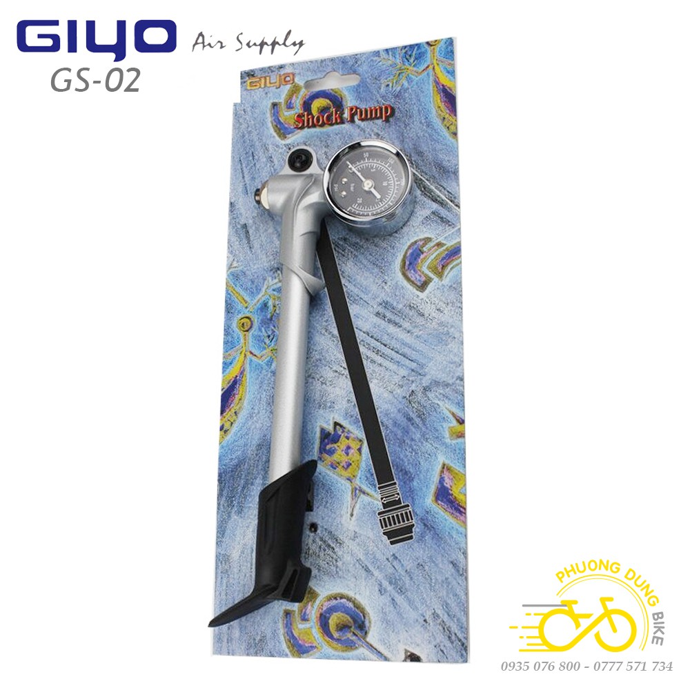 Bơm phuộc xe đạp Giyo GS-02 - Bơm áp lực cao 300psi | Shopee Việt Nam