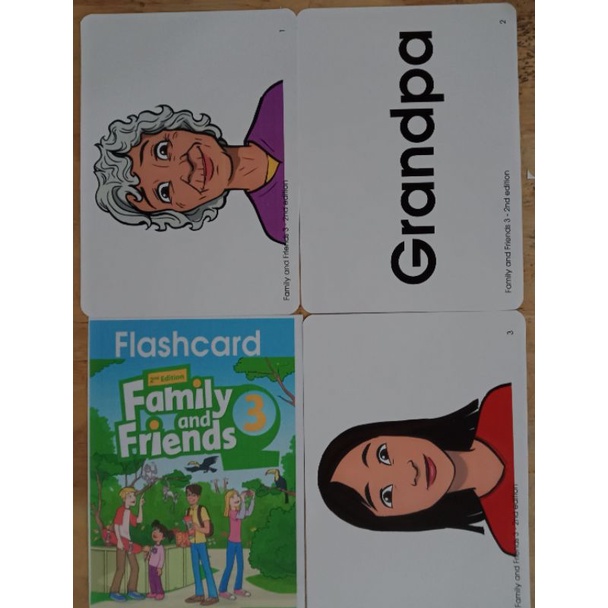 FLASHCARD FAMILY AND FRIENDS 3 BẢN 2ND EDITION (A5-2M) | Shopee Việt Nam