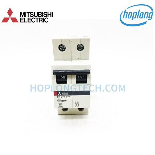 Cầu dao BH-D10 2P 10A type C N Aptomat MCB Mitsubishi - BH-D10 2P 10A type C N | Shopee Việt Nam