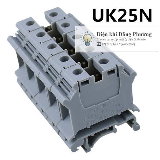 [Đơn tối thiểu 30k] Cầu Nối Terminal UK, Cầu đấu dây vặn vít UK25N ...