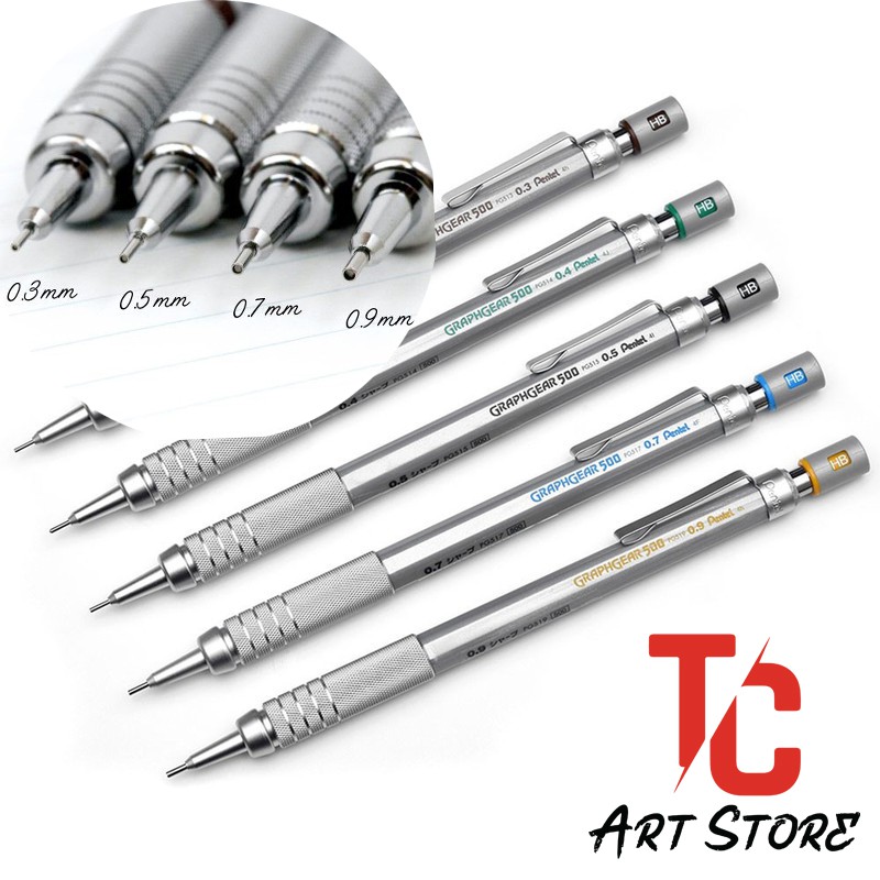 Bút chì kim Pentel đủ size ngòi - Bút chì vẽ kỹ thuật Pentel Draughting ...
