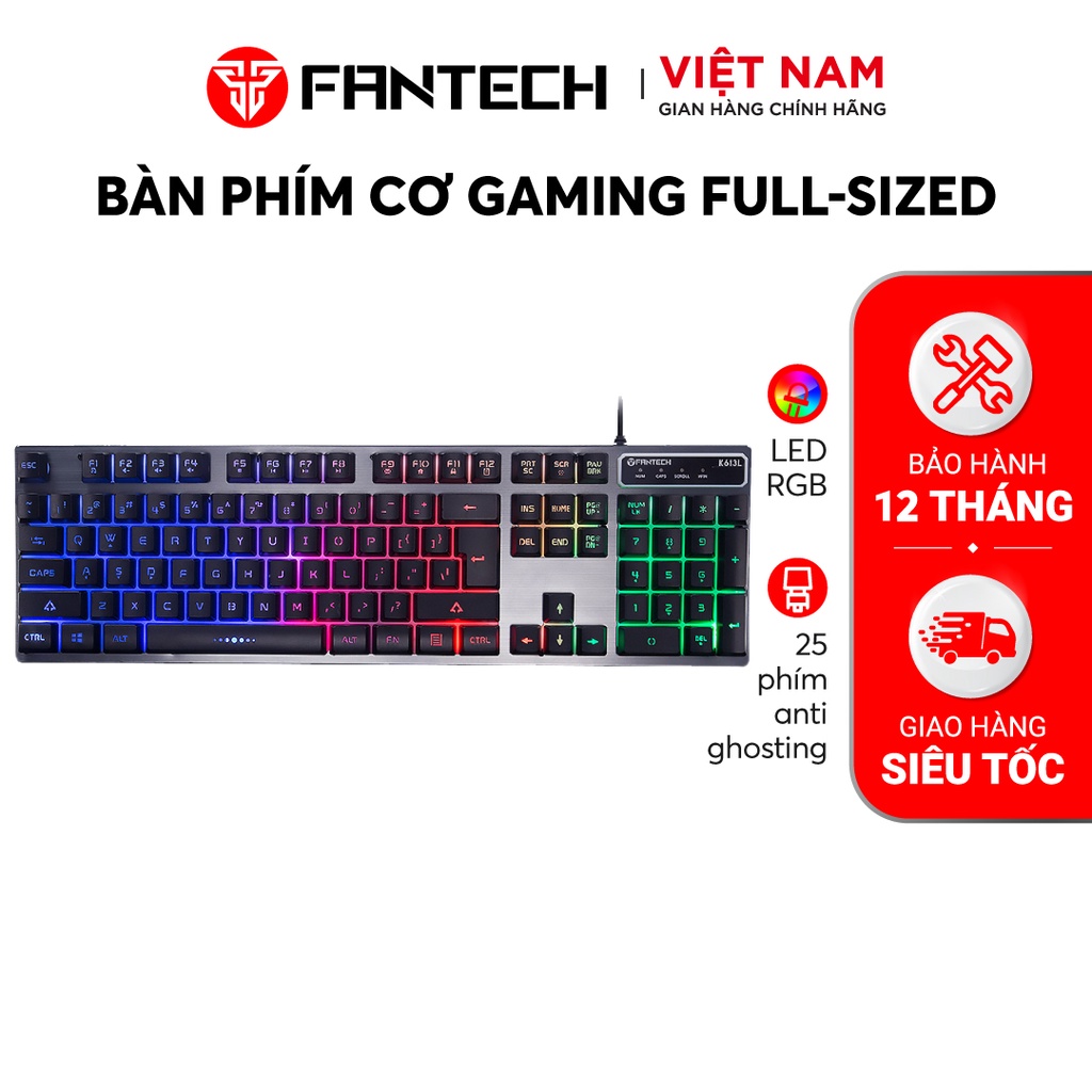 Bàn Phím Gaming Backlit 19 Phím Anti Ghosting Full-sized FANTECH K613L ...