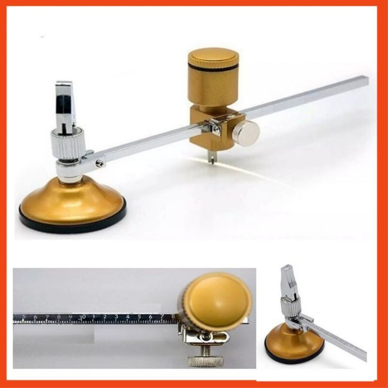 Dao Cắt Đường Kính Compa 60cm/120cm Có 6 Lưỡi Quay Tròn, Dao Cắt Kính ...