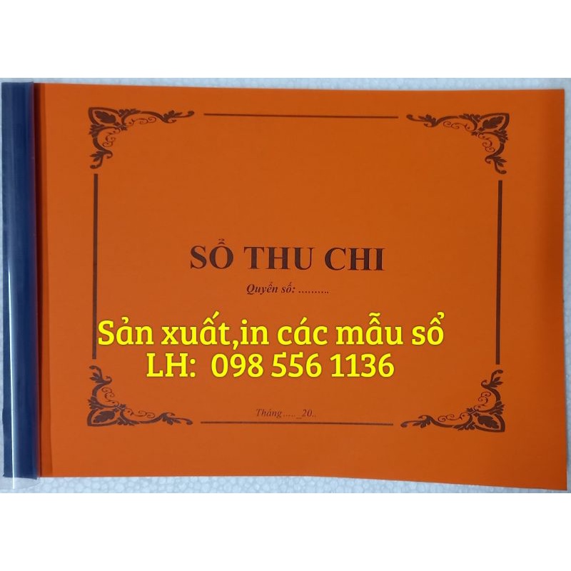 Sổ thu chi A4 mẫu ngang | Shopee Việt Nam