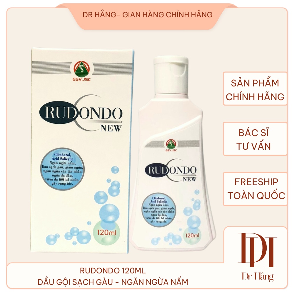 Rudondo dầu tắm gội giảm gàu ngừa n.ấ.m hiệu quả 120ml ( Mẫu mới ...