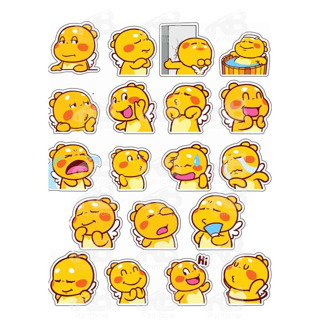 [SIÊU CUTE - 5K] Sticker Nhãn Dán Trang Trí Nhật Ký Kế Hoạch EMOJI ...