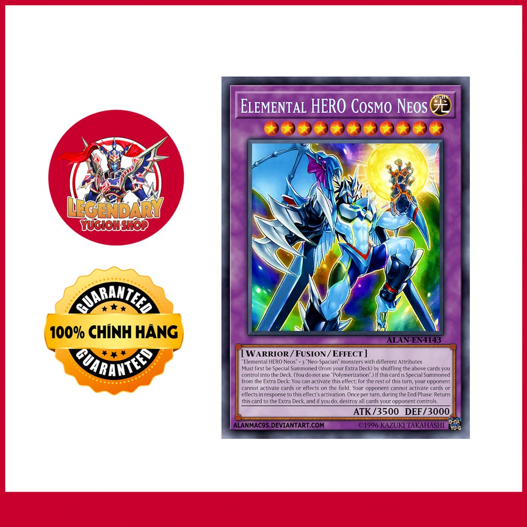 EN]Thẻ Bài Yugioh Chính Hãng] Elemental HERO Cosmo Neos | Shopee Việt Nam