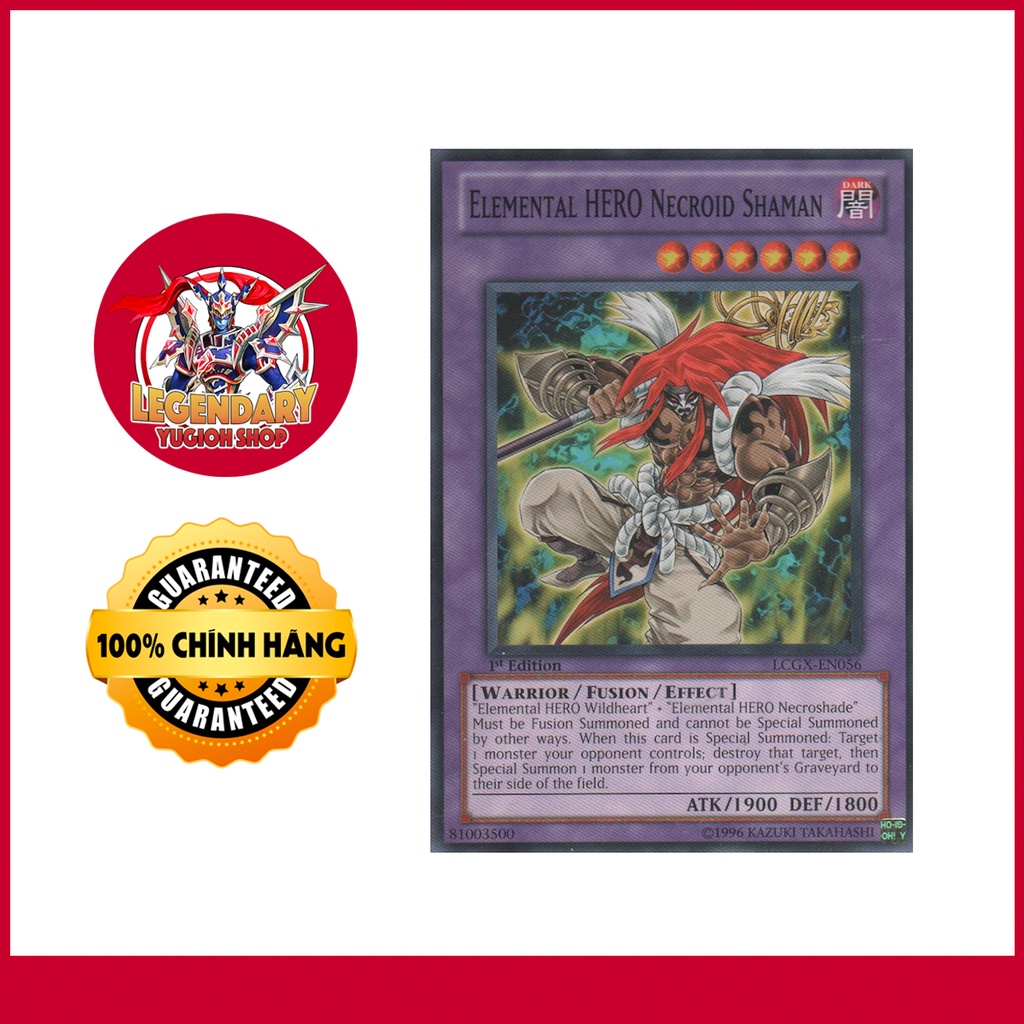 [Thẻ Bài Yugioh Chính Hãng] Elemental Hero Necroid Shaman | Shopee Việt Nam