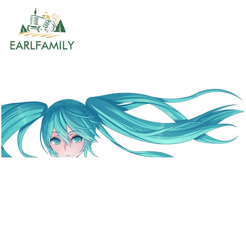 Earlfamily 13cm x 3.7cm Cho Hatsune Miku Home Dán Vinyl Anime Chống ...