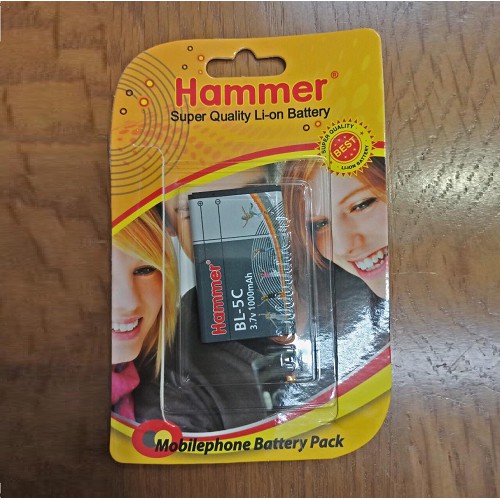 Pin Nokia BL-5C hiệu Hammer cho Nokia N70 / 1280 / C1 / C2 / 3100 ...