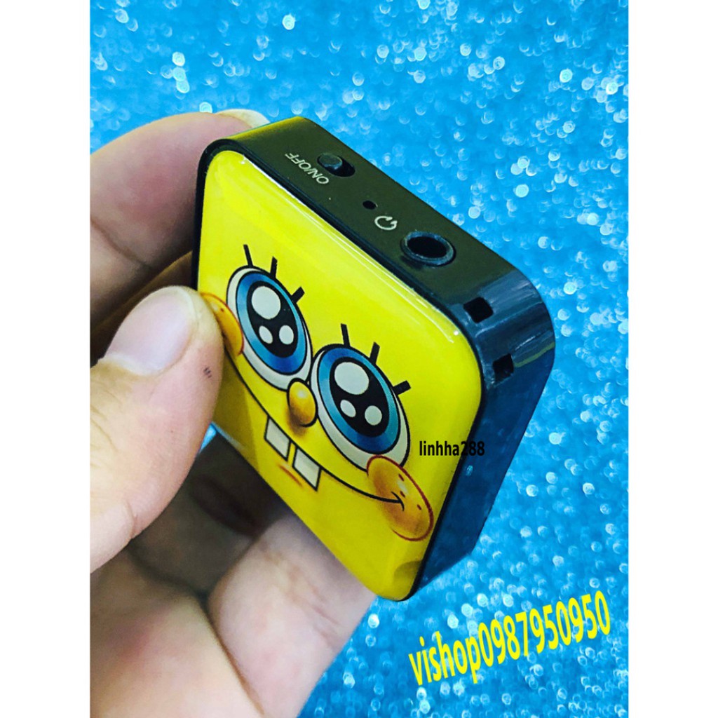 Máy nghe nhạc hình SpongeBob RĂNG dễ thương mp3 hỗ trợ thẻ nhớ 8gb sd ...