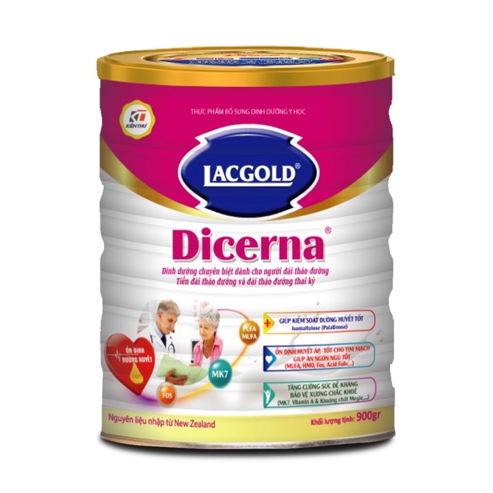 SỮA BỘT DINH DƯỠNG CHO NGƯỜI TIỂU ĐƯỜNG LACGOLD DICERNA 900GR | Shopee ...
