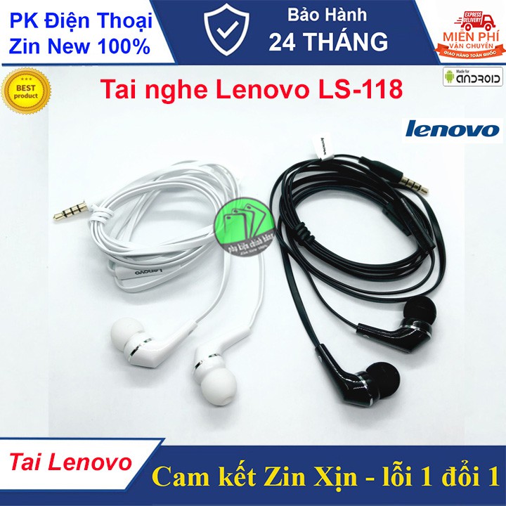 Tai nghe nhét tai Lenovo LS-118 - Chuẩn bóc máy - Giá rẻ | Shopee Việt Nam