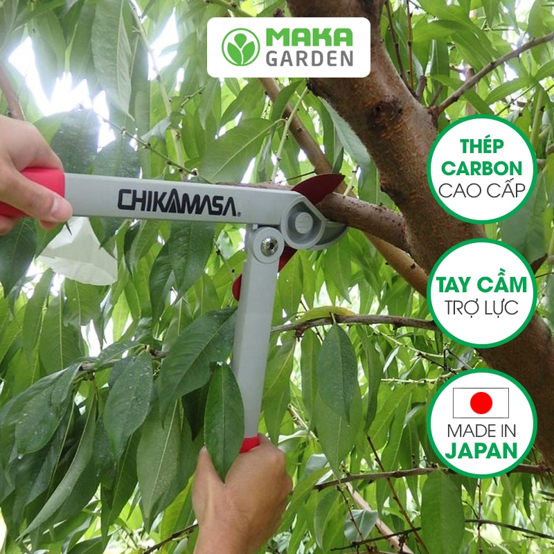 Kéo cắt cành Nhật Bản Chikamasa LP-400, Siêu bén, không rỉ, Tay cầm dài ...