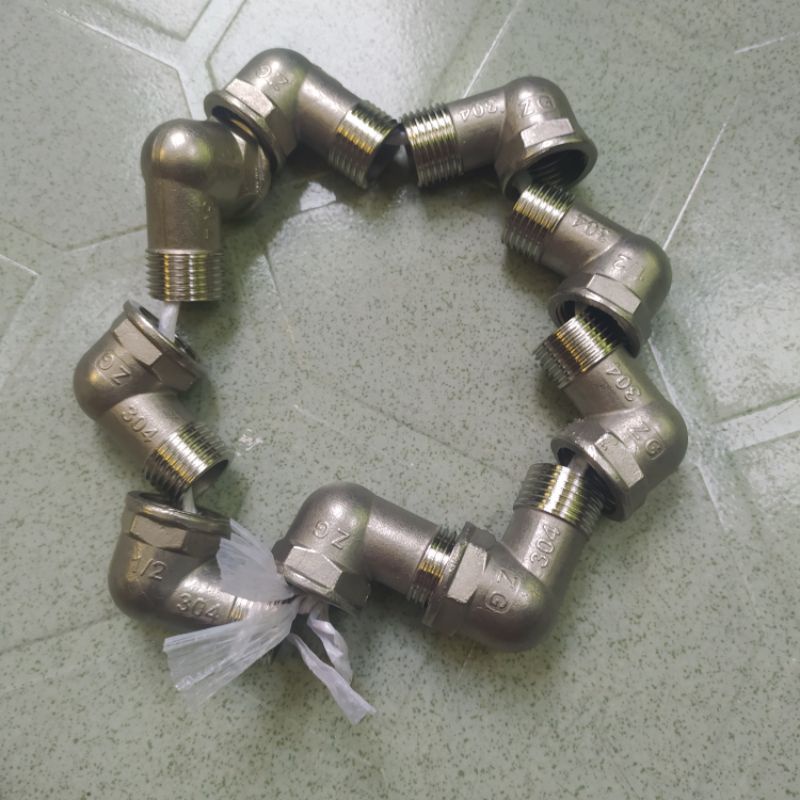 Nối co ren 21 inox , co điếu ren 21 - inox | Shopee Việt Nam