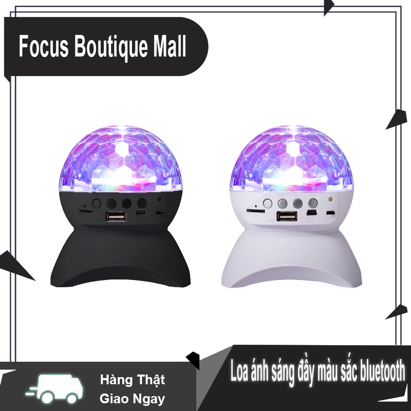 Loa Bluetooth không dây 7 màu RGB LED HIFI Mini Loa và đèn Disco Hiệu ...