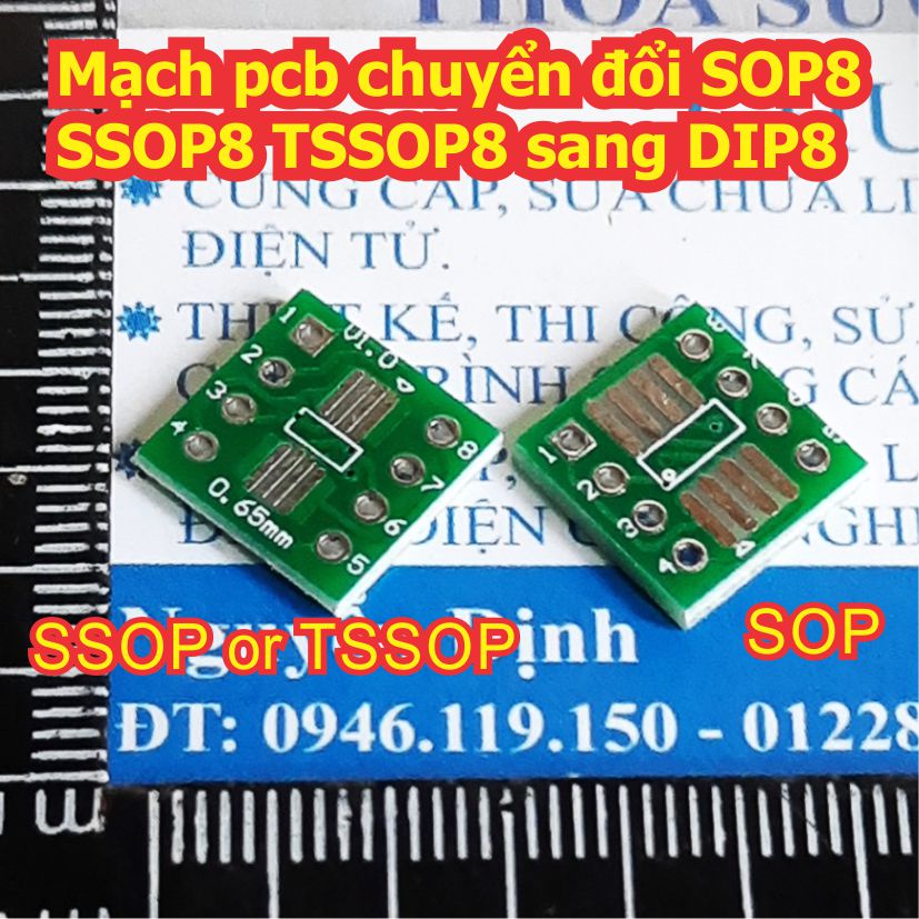 10 cái Mạch pcb chuyển đổi SOP8 SSOP8 TSSOP8 sang DIP-8 kde3265 | Shopee Việt Nam