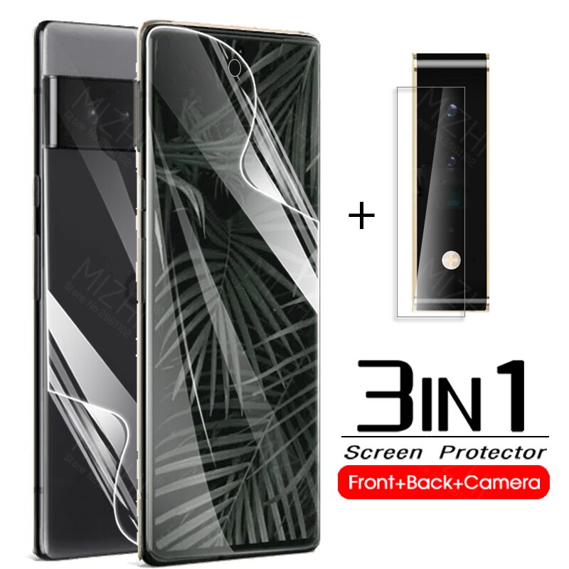 Front back hydrogel film for Google Pixel 6 Pro screen protector for ...