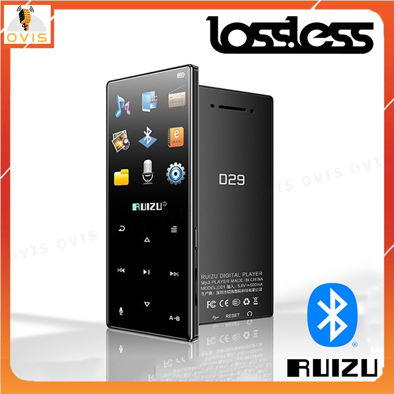 Ruizu D29 - Máy Nghe Nhạc Lossless, Hỗ Trợ Bluetooth 5.2 | Shopee Việt Nam