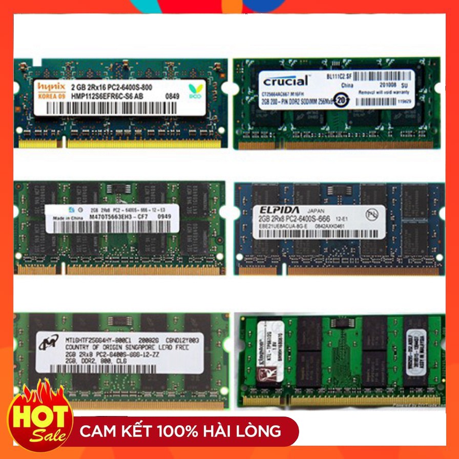 Ram laptop DDR2 2g Bus 667/800 Hàng chính hãng- Bảo hành 1 năm | Shopee ...