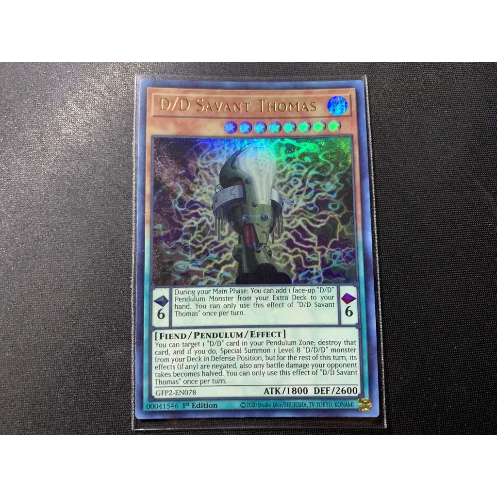 Thẻ Bài Yugioh Chính Hãng Tiếng Anh D/D Savant Thomas | Shopee Việt Nam