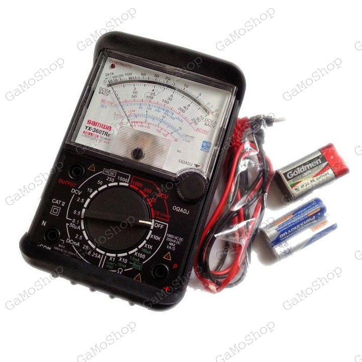 Đồng hồ đo vạn năng Kim VOM YX360 Có Lớp Bảo Vệ Kèm Pin | Shopee Việt Nam