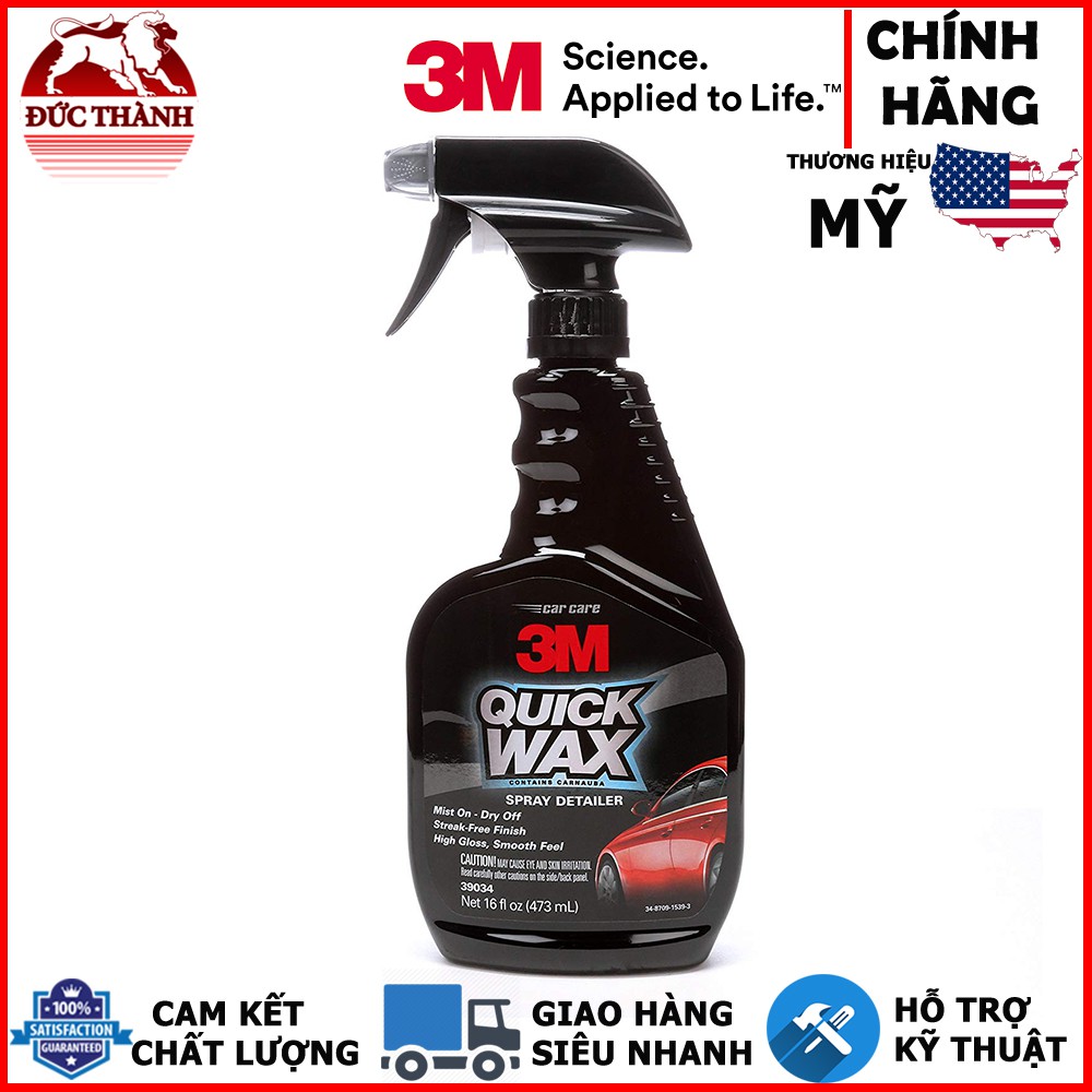 3M Quick Wax3M PN39034 473ml - Chai xịt đánh bóng nhanh (Đen ...